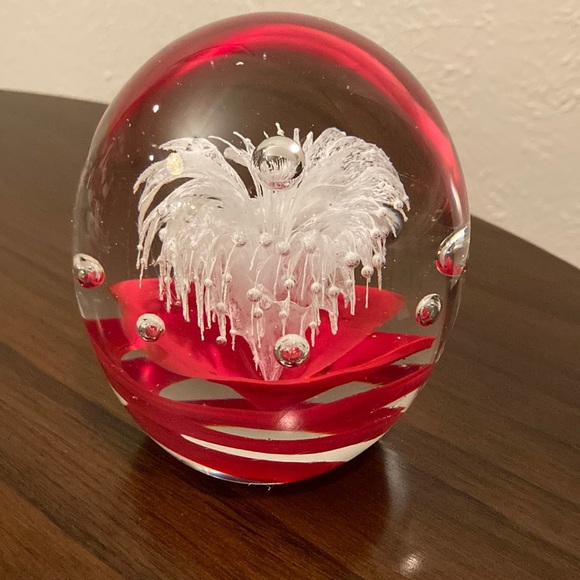 Dynasty Gallery Heirloom Collectables | Art | Vibrant Red Ribbon Glass ...